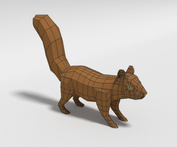 ArtStation - Low Poly Cartoon Squirrel | Resources