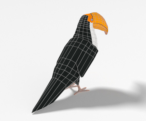 ArtStation - Low Poly Cartoon Toucan Bird | Resources