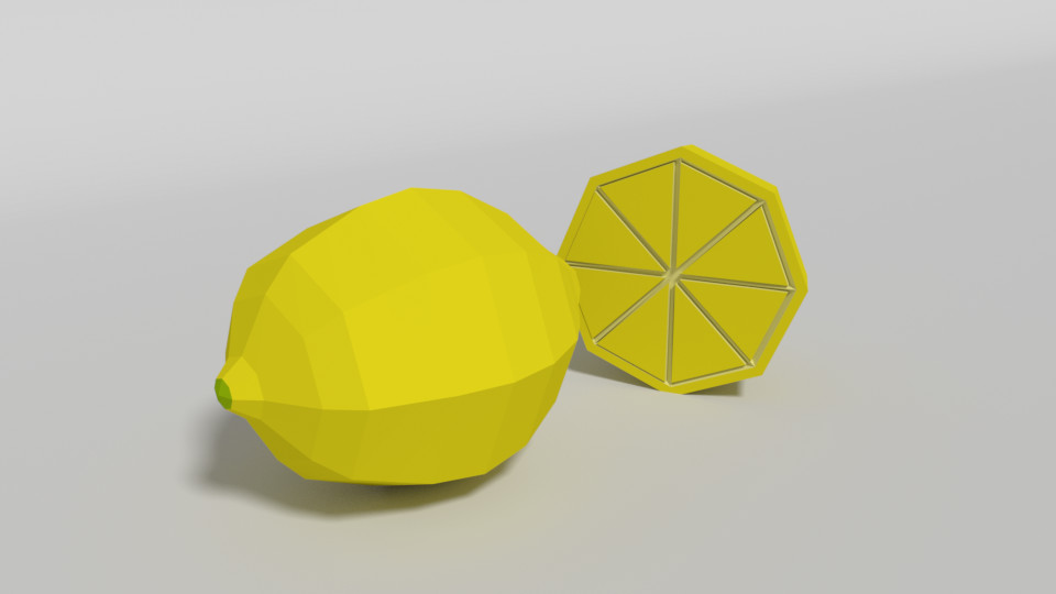 ArtStation - Low Poly Cartoon Lemon | Resources