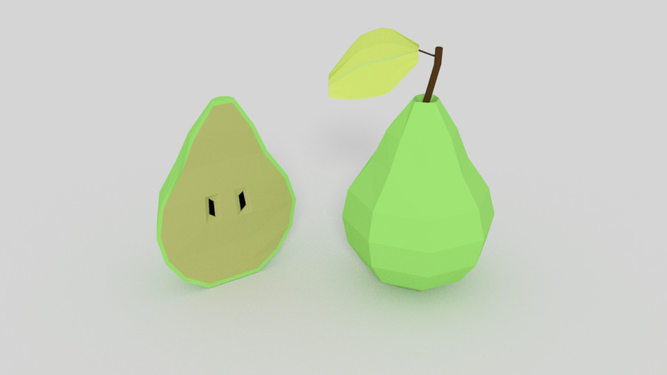 ArtStation - Low Poly Cartoon Pear | Resources