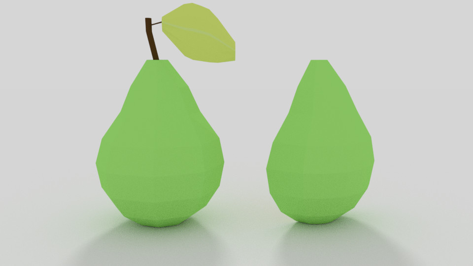 ArtStation - Low Poly Cartoon Pear | Resources