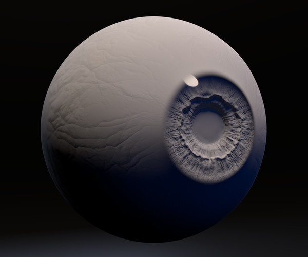ArtStation - Photorealistic Eye with Pupil Dilation and Constriction 2. ...
