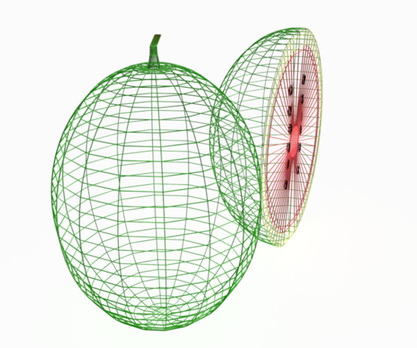 ArtStation - Low Poly Cartoon Watermelon | Resources