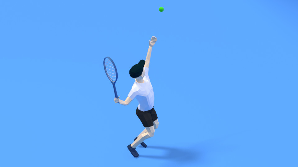 ArtStation - Low Poly Kid Playing Tennis | Resources