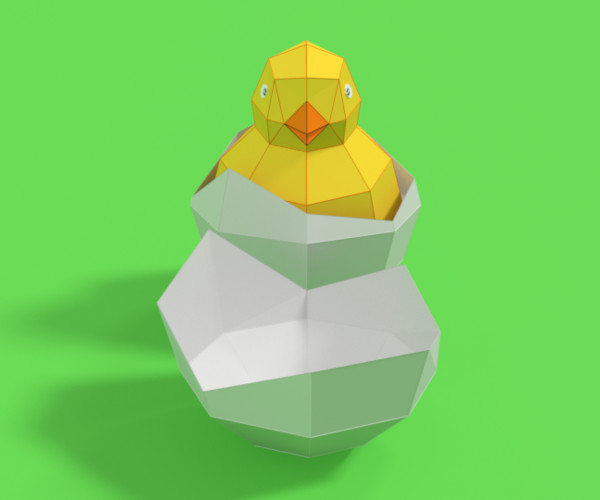 ArtStation - Low Poly Cartoon Chick | Resources