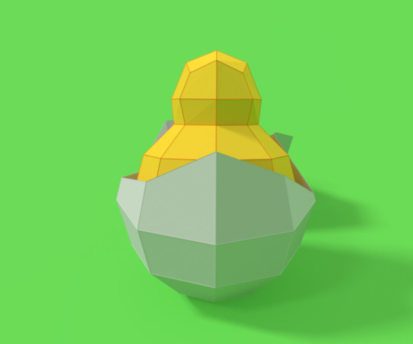 ArtStation - Low Poly Cartoon Chick | Resources