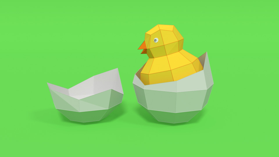 ArtStation - Low Poly Cartoon Chick | Resources