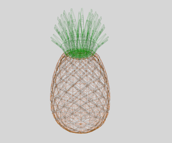 ArtStation - Low Poly Cartoon Pineapple | Resources