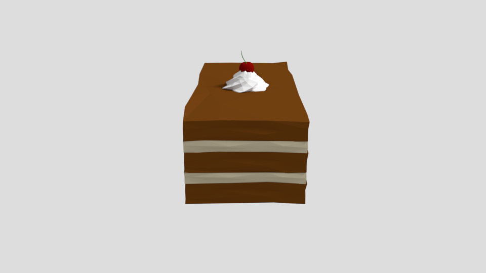 ArtStation - Low Poly Cartoon Piece of Cake | Resources