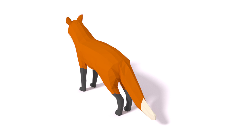 ArtStation - Low Poly Cartoon Fox | Resources