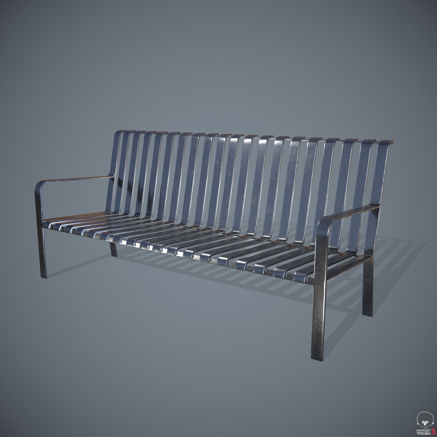 ArtStation - Metal Bench | Game Assets