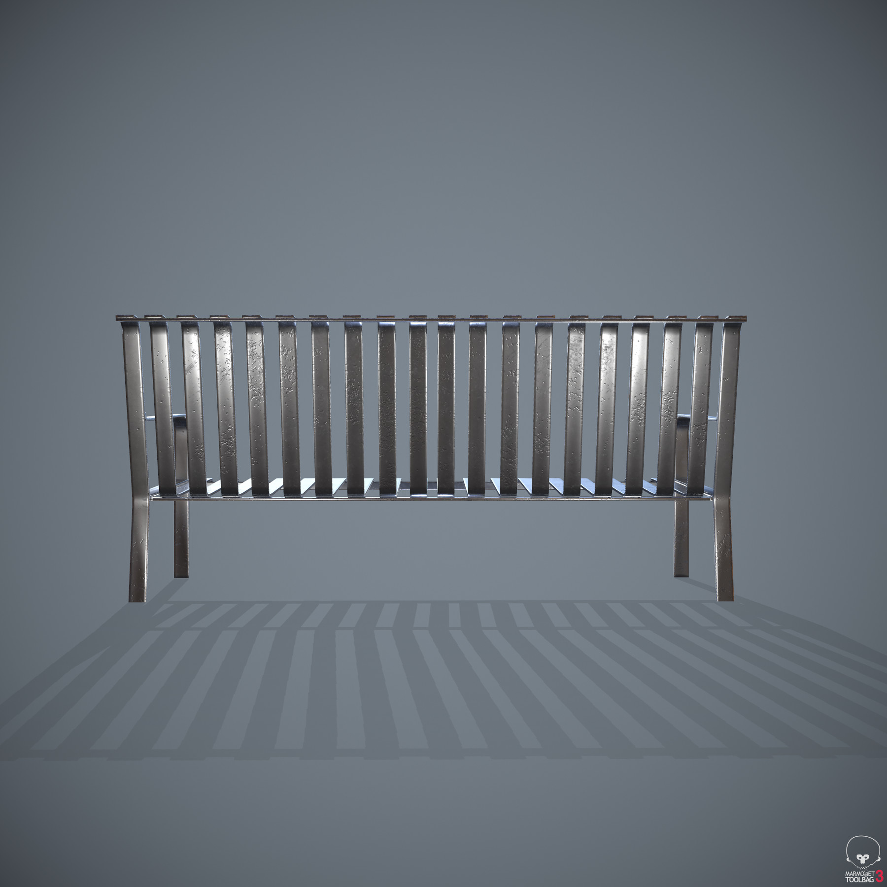 ArtStation - Metal Bench | Game Assets
