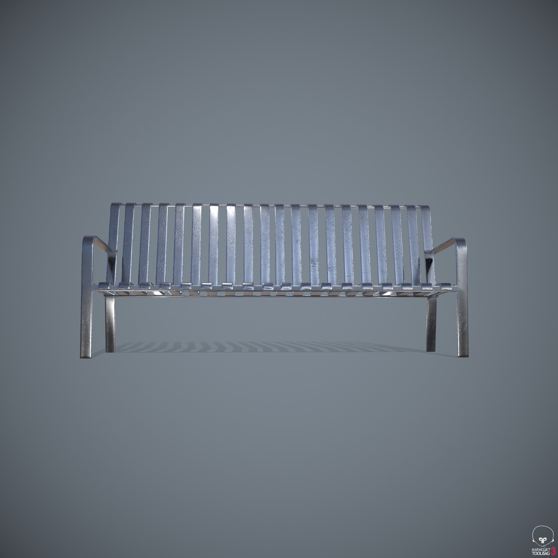 ArtStation - Metal Bench | Game Assets