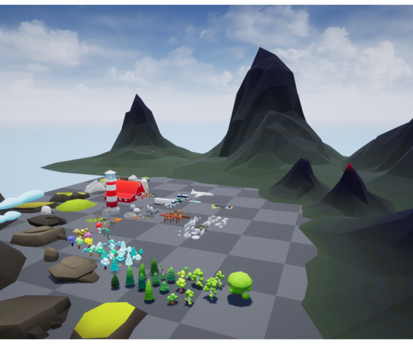 ArtStation - Low Poly World : FBX models + Unity and Unreal Engine - 4. ...
