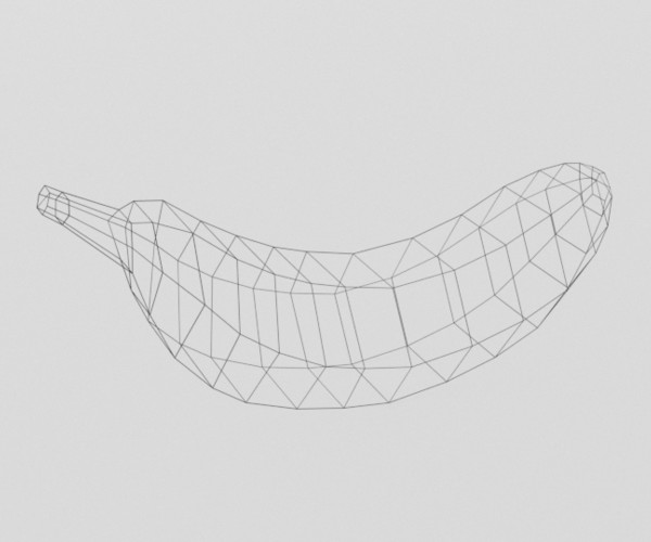 ArtStation - Low Poly Cartoon Banana | Resources