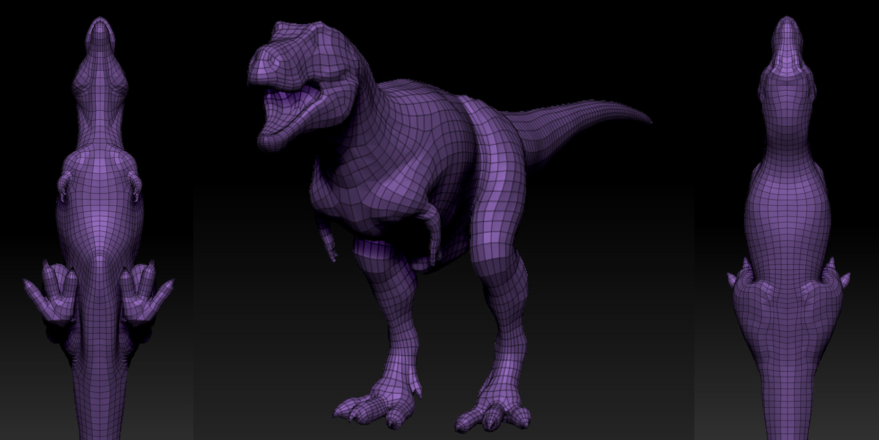 ArtStation - T-Rex Base Mesh OBJ | Resources