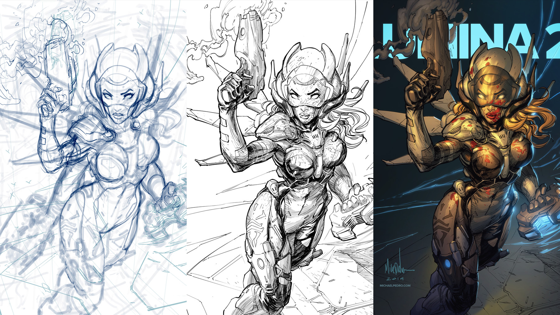ArtStation - Comic Book Illustration - LUMINA 2 | Tutorials