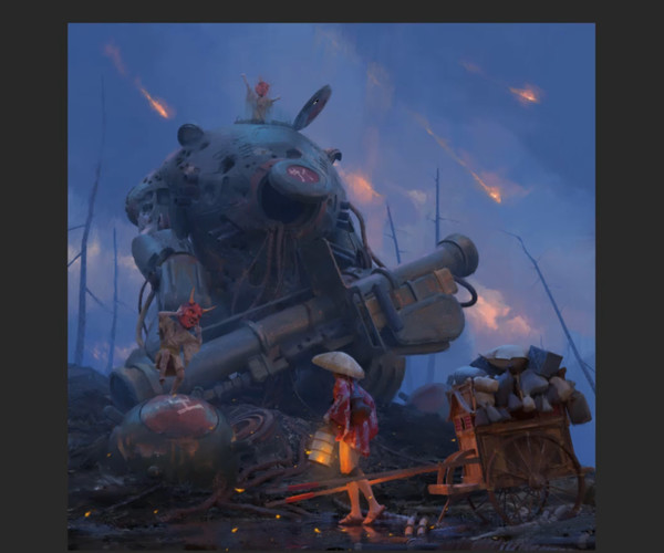 ArtStation - ROADSIDE OF WAR. FULL PROCESS VIDEO TUTORIAL | Tutorials