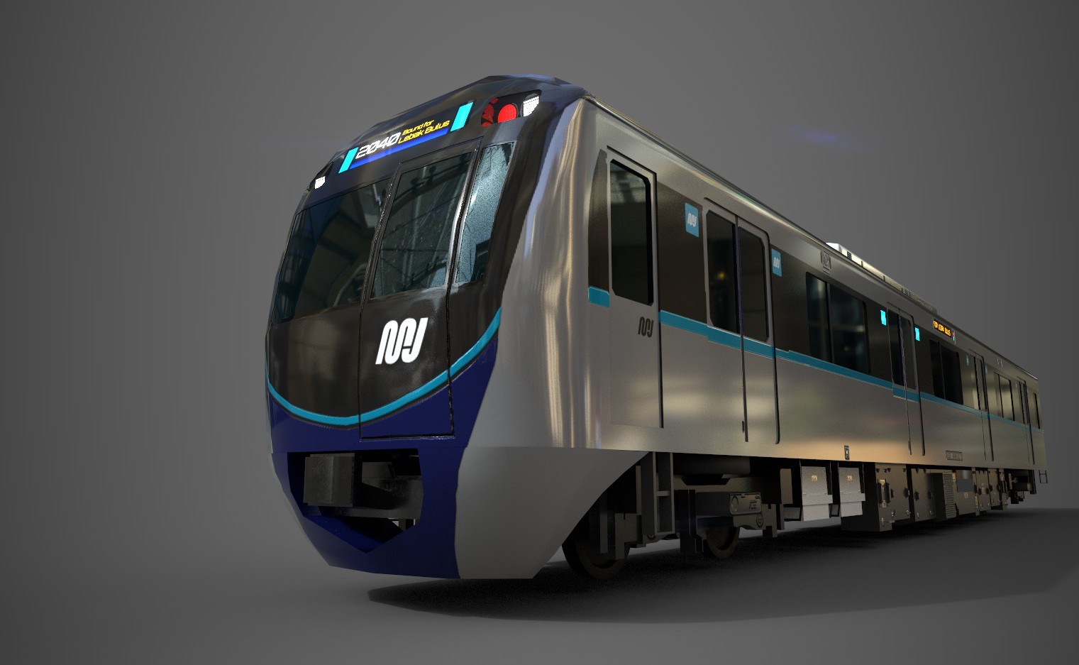 ArtStation - MRT Jakarta Train 3D Model AR VR Games Ready Low-poly 3D ...