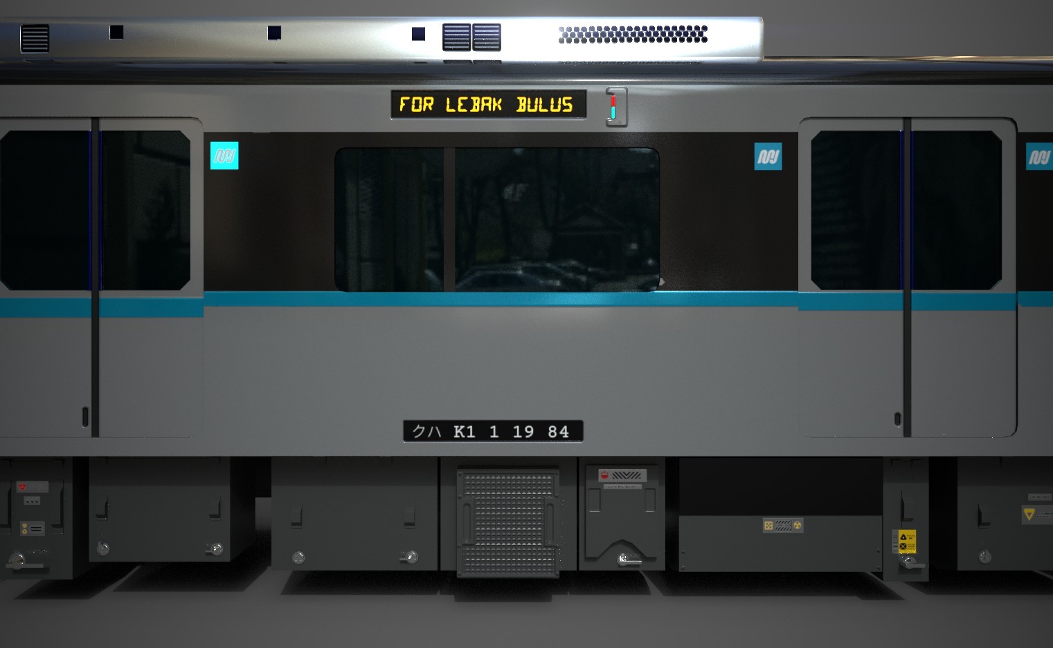 ArtStation - MRT Jakarta Train 3D Model AR VR Games Ready Low-poly 3D ...