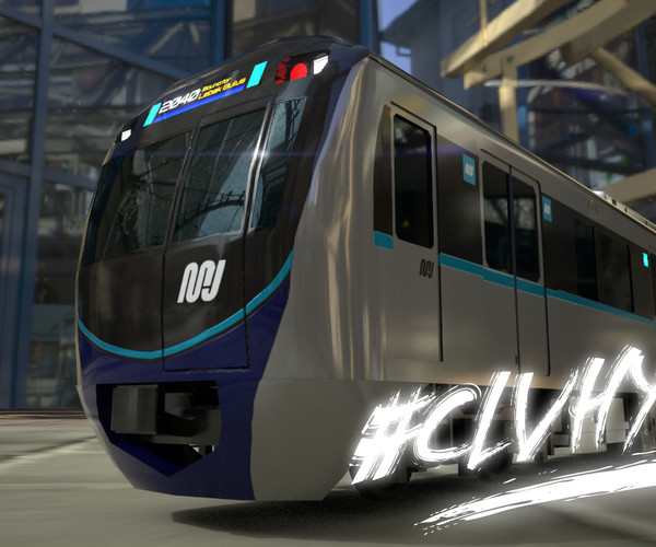 ArtStation - MRT Jakarta Train 3D Model AR VR Games Ready Low-poly 3D ...