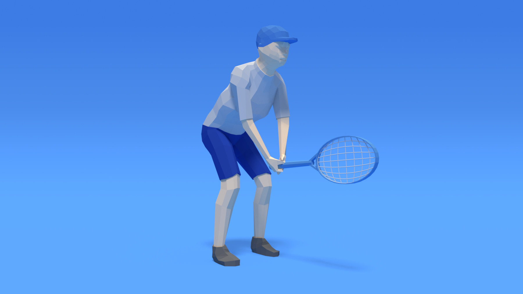 ArtStation - Low Poly Kid Playing Tennis | Resources