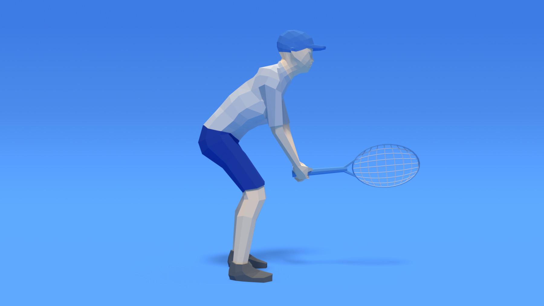 ArtStation - Low Poly Kid Playing Tennis | Resources