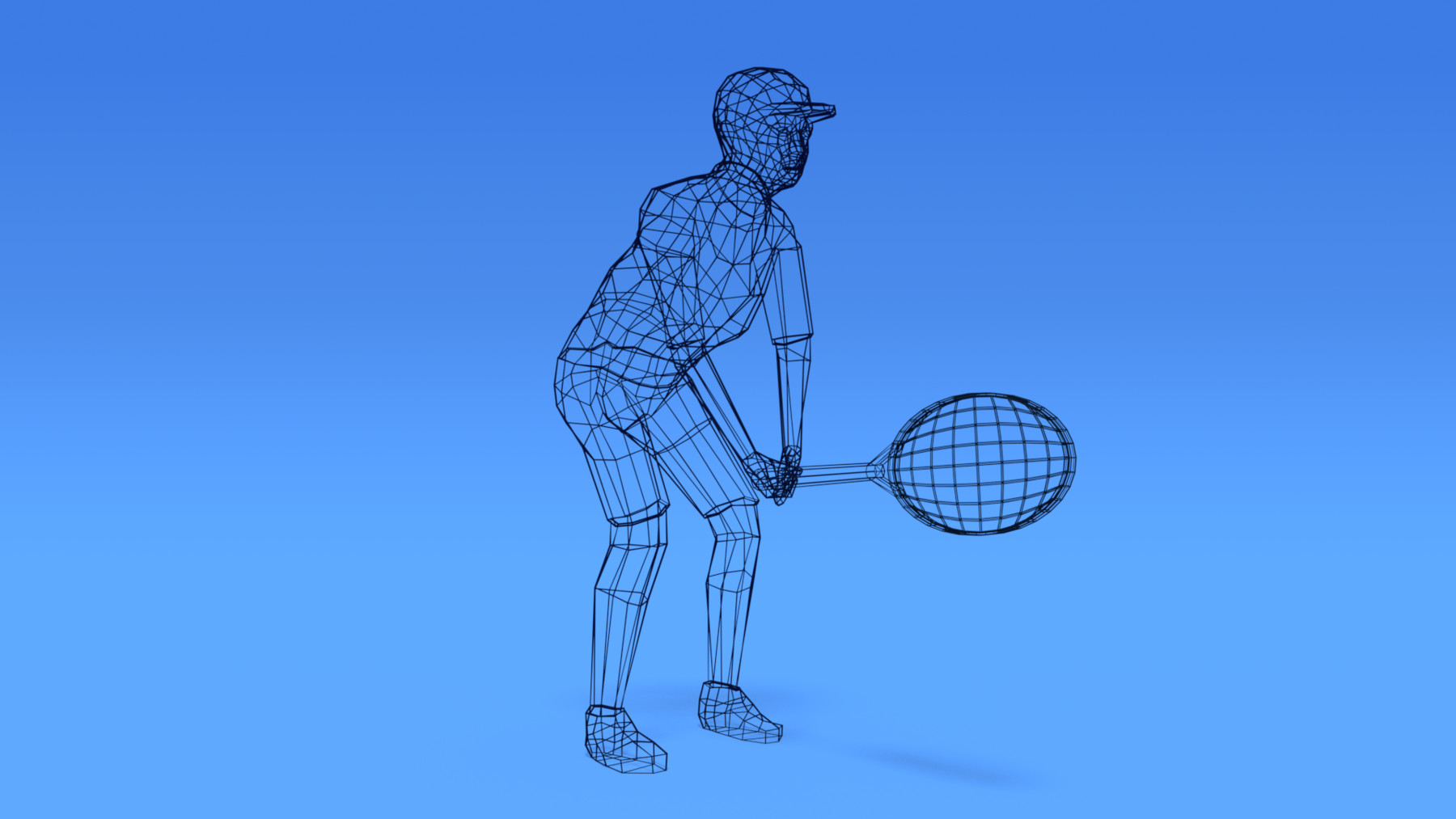 ArtStation - Low Poly Kid Playing Tennis | Resources