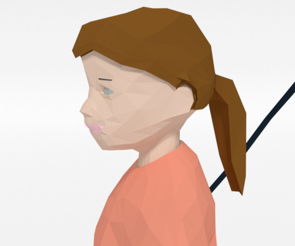 ArtStation - Low Poly Kids Playing Collection | Resources