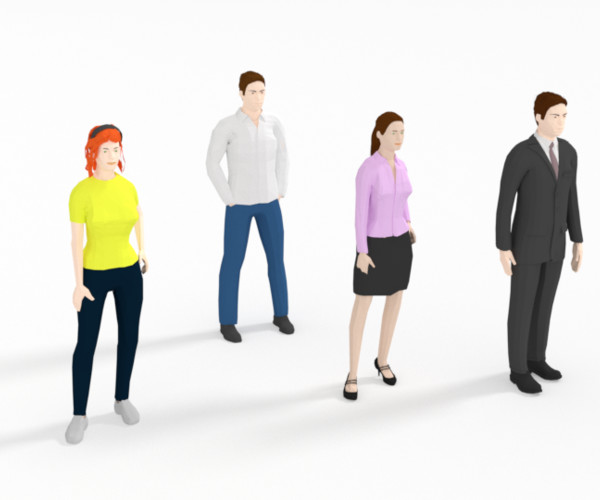 ArtStation - Low Poly People Collection | Resources