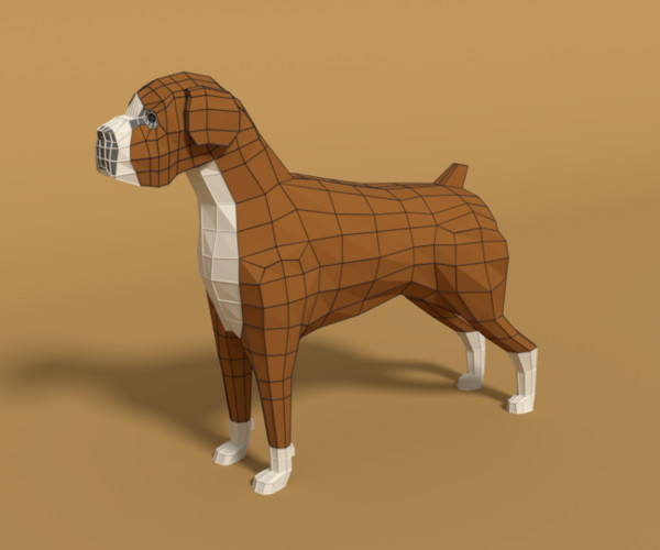 ArtStation - Low Poly Cartoon Dog Pack 3D Model Collection | Resources