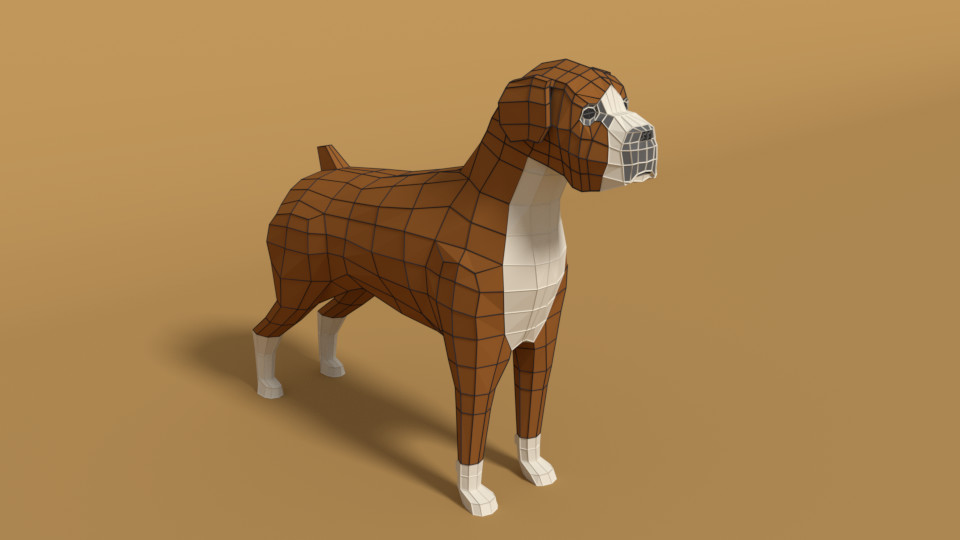 ArtStation - Low Poly Cartoon Dog Pack 3D Model Collection | Resources