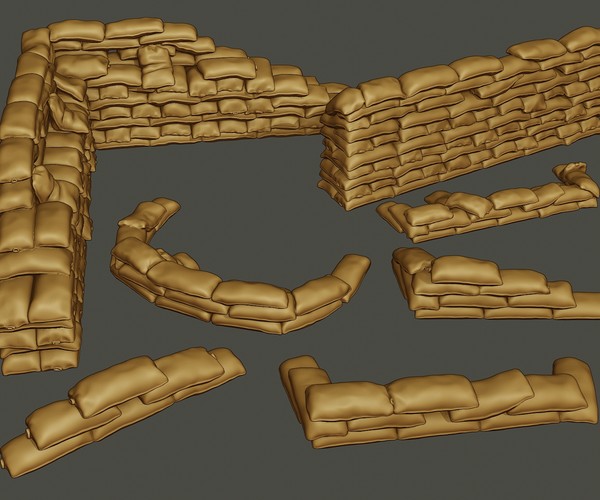 ArtStation - SandBags Pack1 | Resources