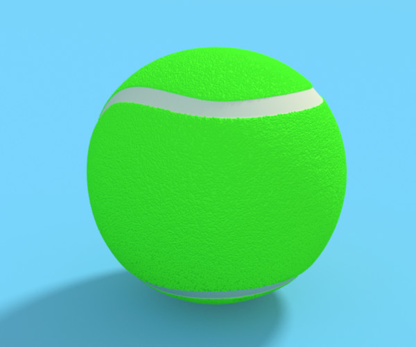 ArtStation - Low Poly Cartoon Tennis Ball | Resources