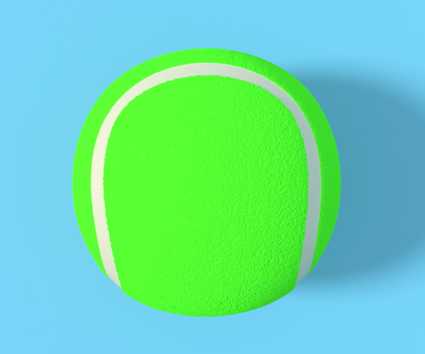 ArtStation - Low Poly Cartoon Tennis Ball | Resources