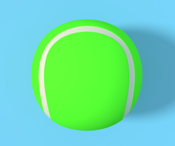 ArtStation - Low Poly Cartoon Tennis Ball | Resources