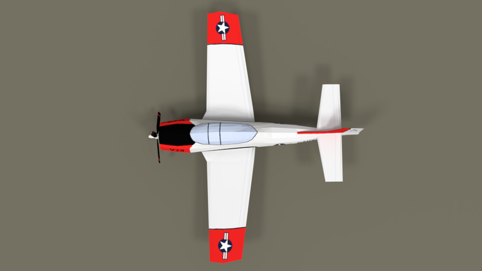 ArtStation - Low Poly T-28 Trojan Training Airplane | Resources