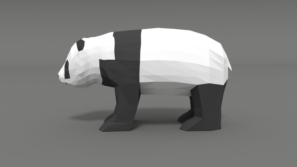 ArtStation - Low Poly Cartoon Panda | Resources
