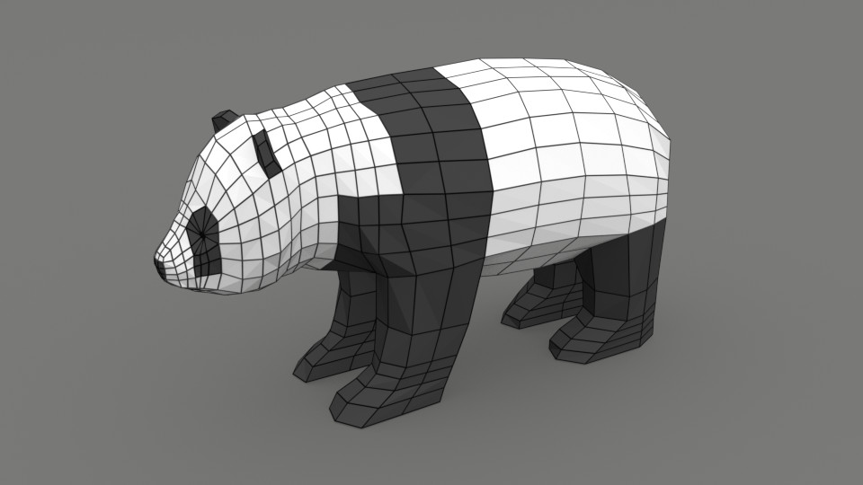 ArtStation - Low Poly Cartoon Panda | Resources