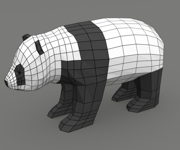ArtStation - Low Poly Cartoon Panda | Resources