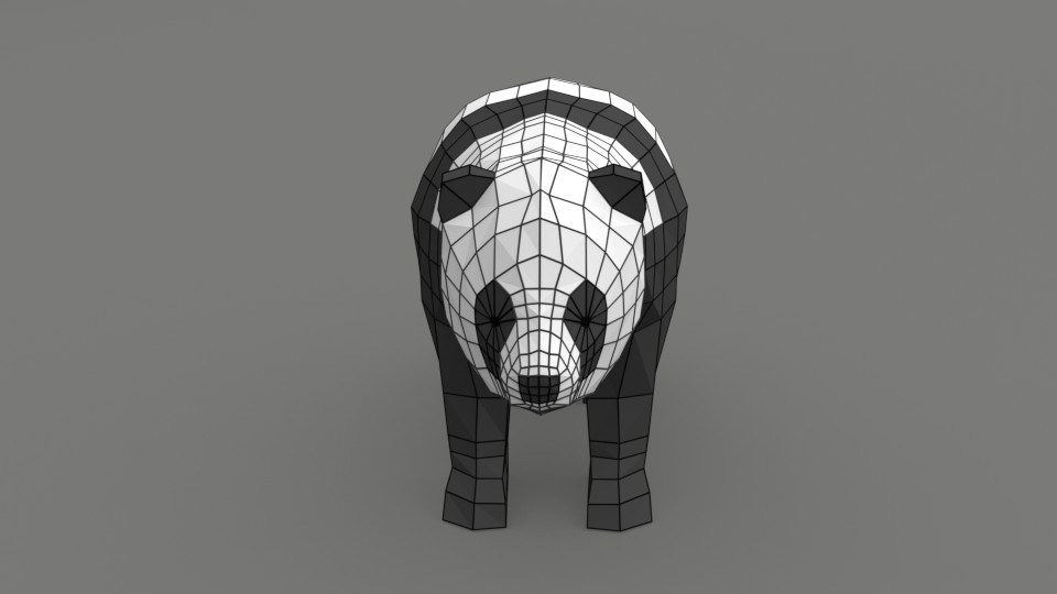 ArtStation - Low Poly Cartoon Panda | Resources