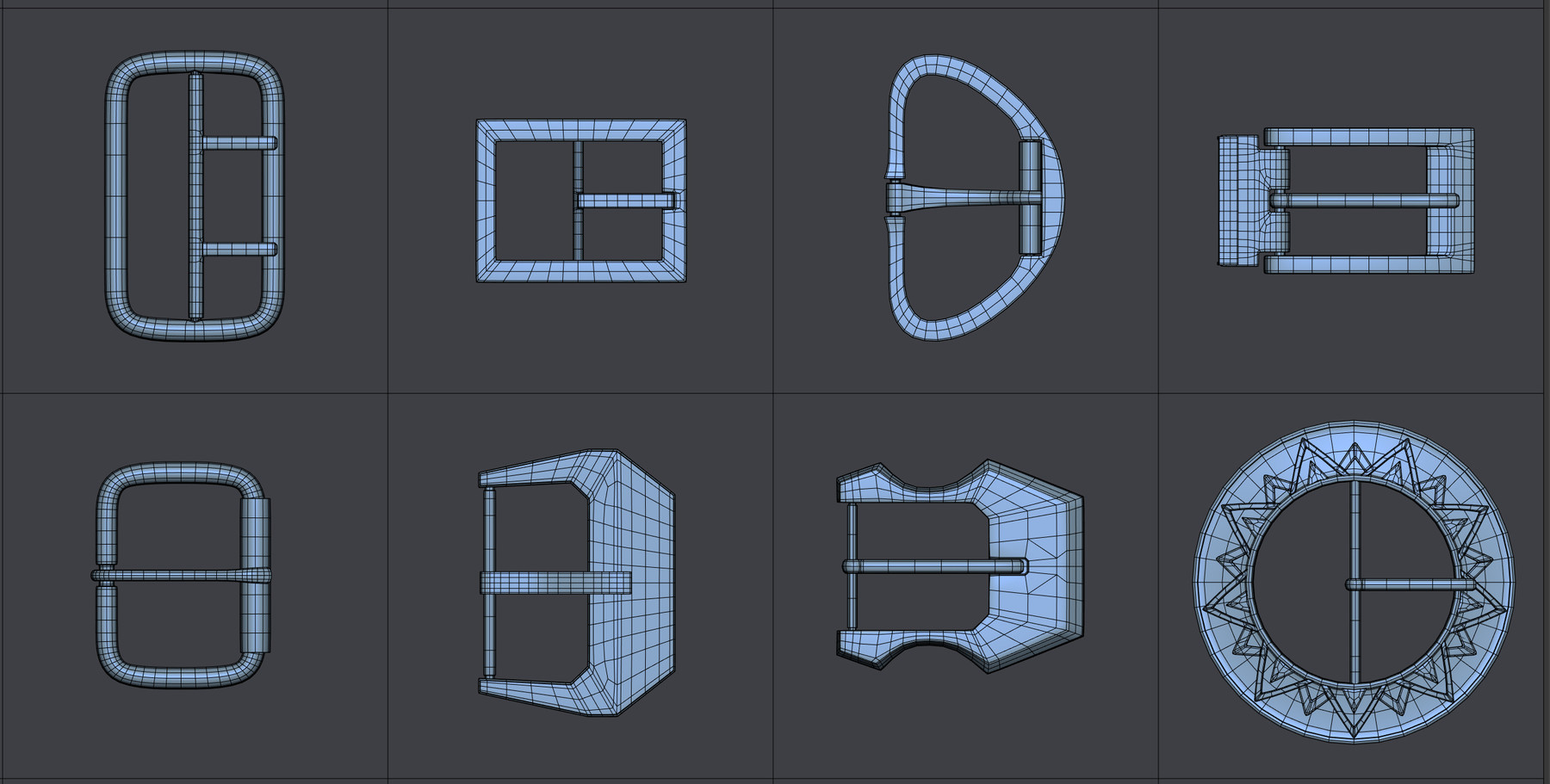 ArtStation - 50 belt buckles | Resources