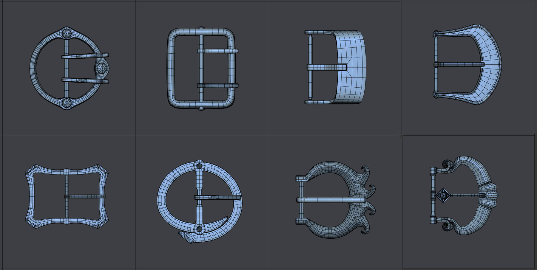 ArtStation - 50 belt buckles | Resources