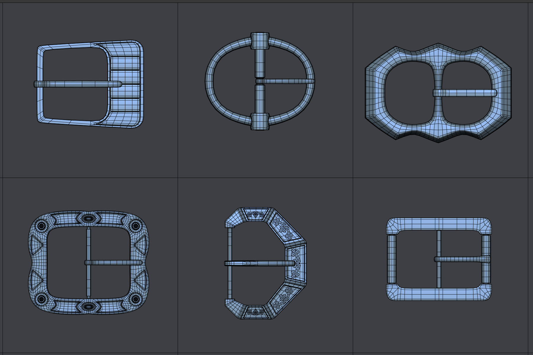 ArtStation - 50 belt buckles | Resources