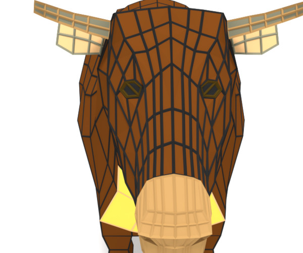 ArtStation - Low Poly Cartoon Cow | Resources