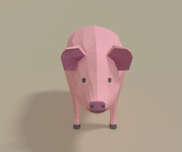 ArtStation - Low Poly Cartoon Pig | Resources
