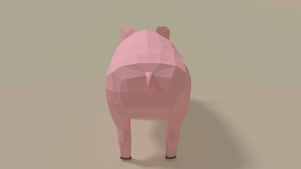 ArtStation - Low Poly Cartoon Pig | Resources
