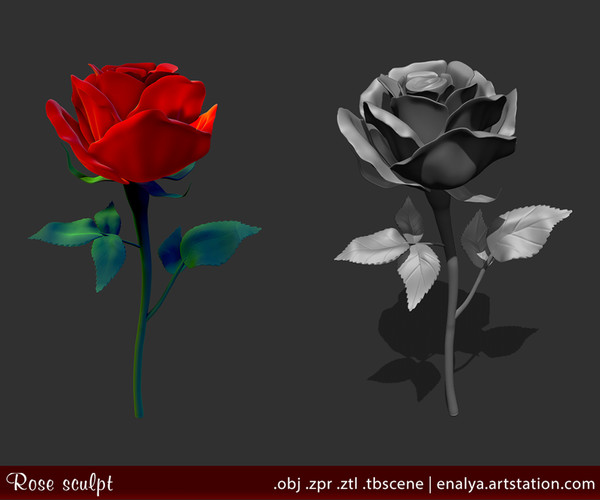 ArtStation - Rose - High Poly | Resources