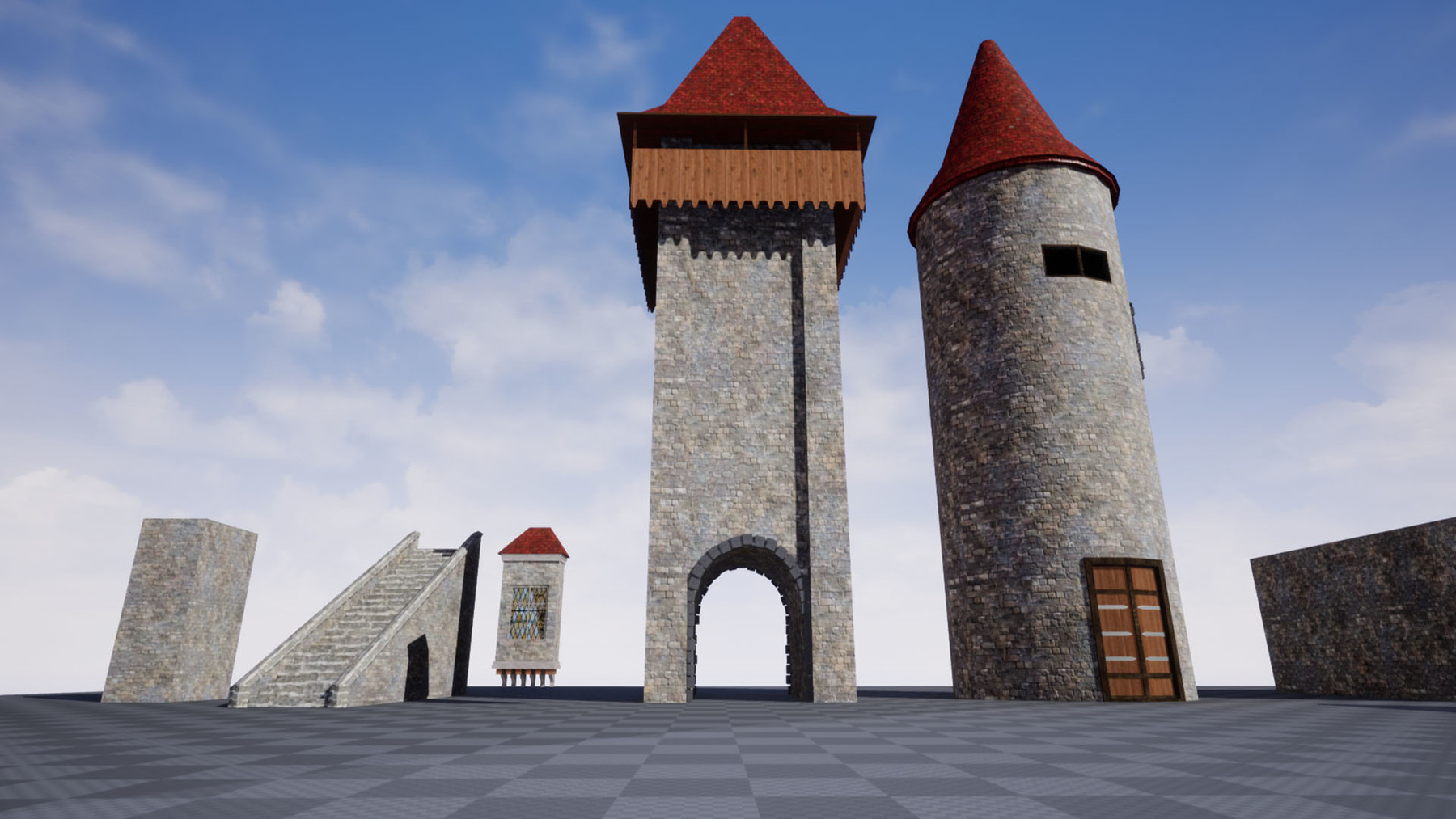 ArtStation - Modular Castle Pack (UNREAL ENGINE 4 PROEJCT!) | Game Assets