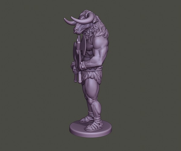 ArtStation - Minotaur Warrior Guard two Axes | Resources